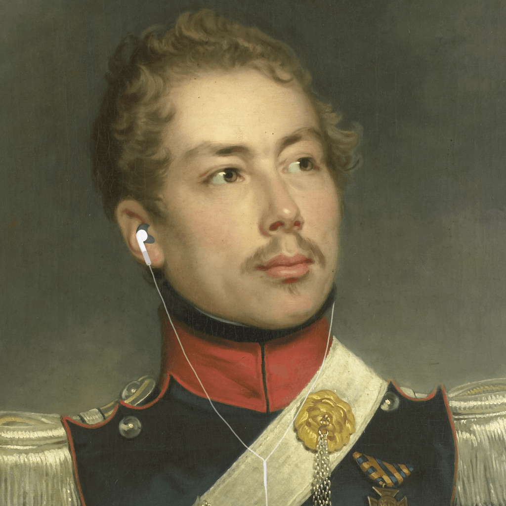 Large Eclectic Modern Canvas Print - "Major MP3" – Prince & Rebel