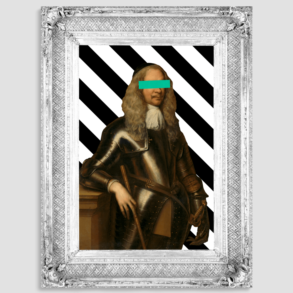 The Colonel Canvas Print - Large Quirky Art for Living Room – Prince ...